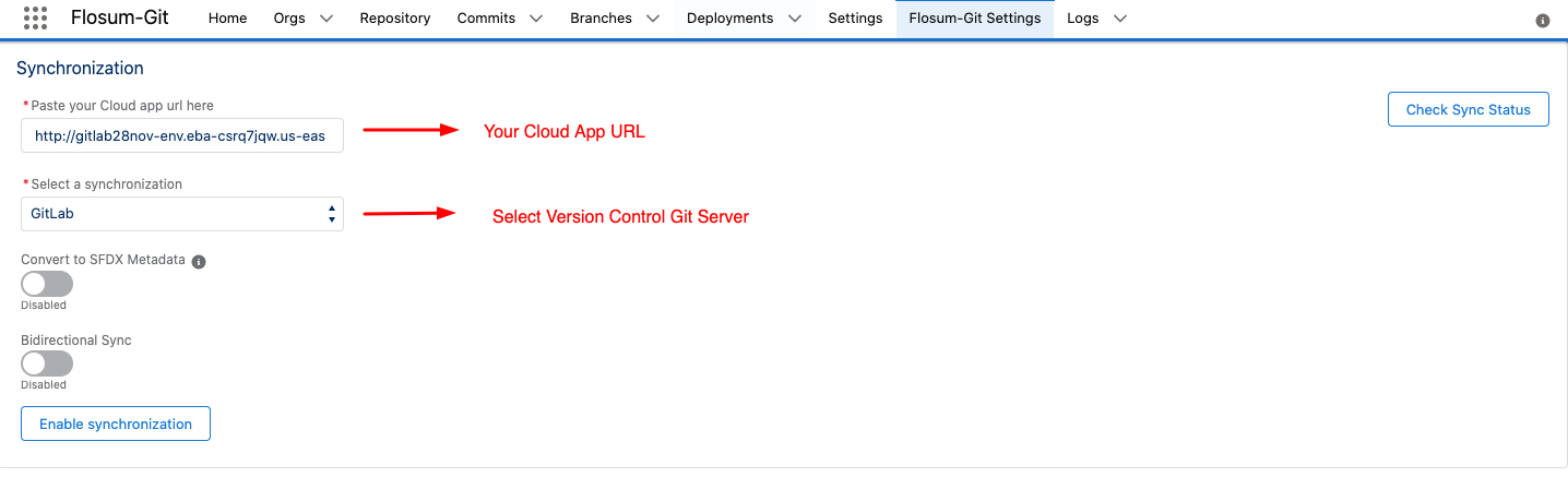 Flosum – Git Version Control