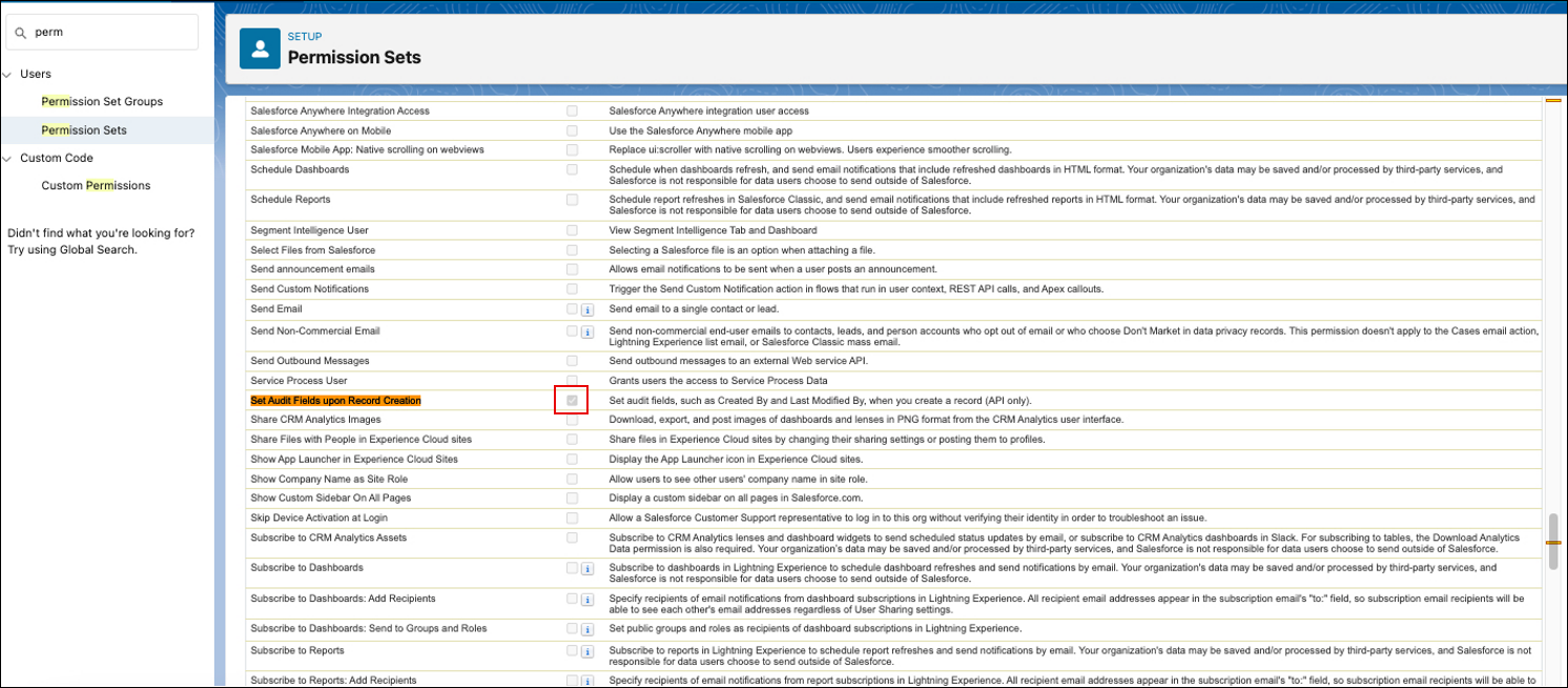 Migrate System Audit Fields with Data Migrator